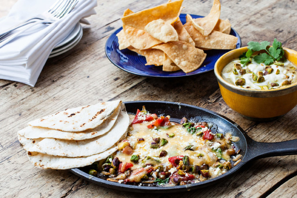 PISTACHIO POBLANO CHILE MOLE WITH TORTILLAS - Nuthealth.org